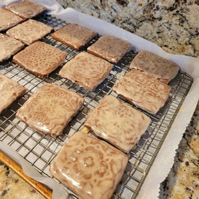 Traditional Pattern Rolling Pin Embossed, Cookies, Cookie, Roller ...