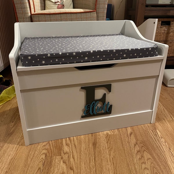 Toy Box Cushion Removable and Machine Washable - Etsy UK