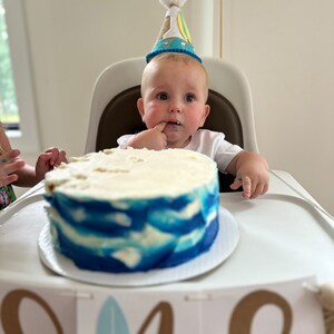 The Big ONE Birthday Party Hat First 1st One Hat, Surfs Upbirthday Hat ...