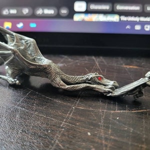 Pewter PHOENIX Rising From Flames With Red Crystal Accents - Etsy