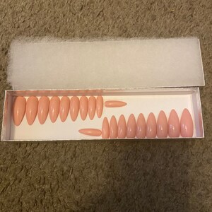 Set of 20 Handpainted Rose Red Matte Nails CHOOSE YOUR | Etsy