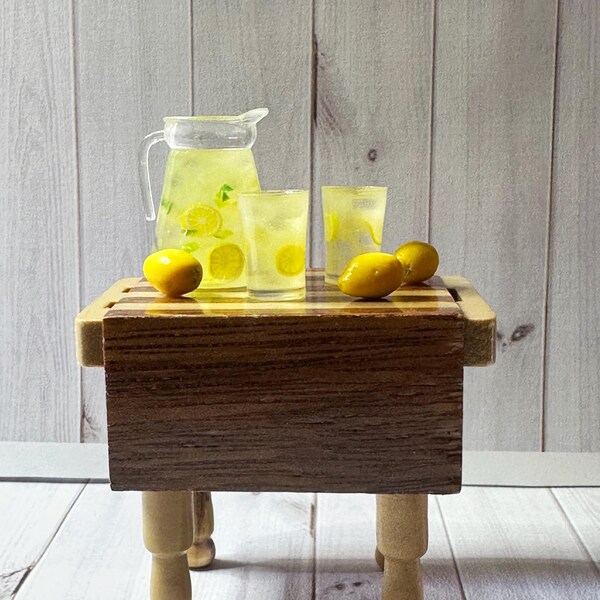 Dollhouse Miniature Butcher Block Two Toned End Grain Wood 1:12 Scale ...