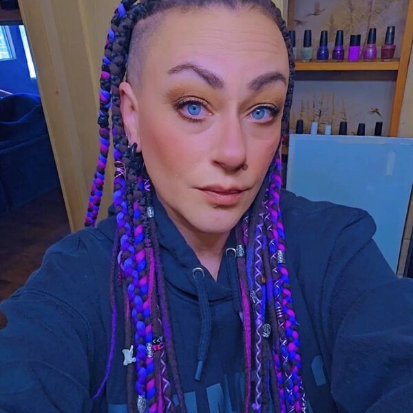 Wool Double Ended Single Ended Dreadlocks Fox Ombre Orange on Black ...