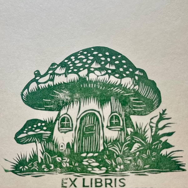 Ex Libris Stamp, Sunflowers Stamp, Library Stamp, Book Stamp, Rubber ...