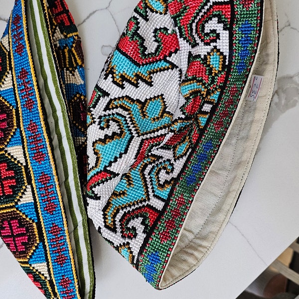 Uzbek Doppi Skullcap for Men & Women - Headwear Traditional Uzbek Hat ...