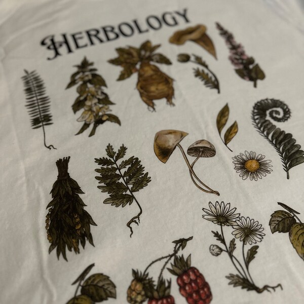 Herbology Comfort Colors Shirt, Magic Wizard Plants Tee, Witchcraft ...