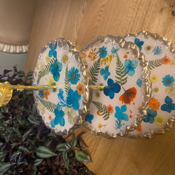 Pink and Pearl Resin Trays/resin Tiered Trays/pink Pearl Cupcake Holder ...