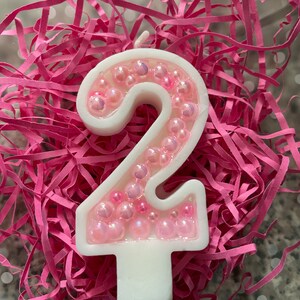 Princess Birthday Candle, Girl Party Princess Theme, Sparkly One Candle ...