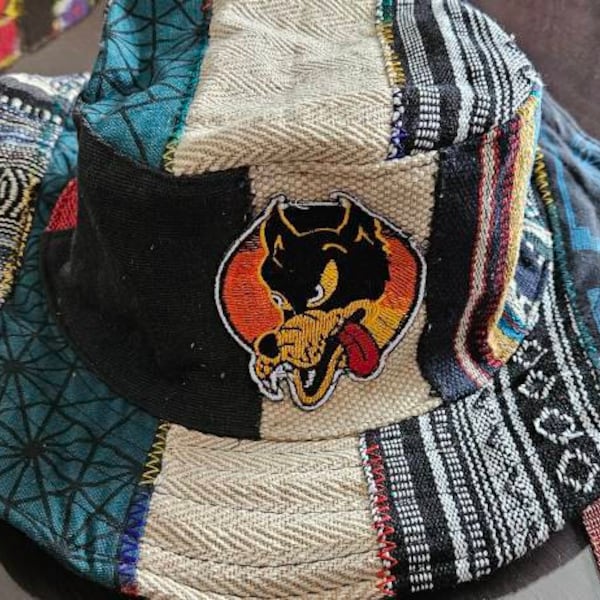 Hemp Patchwork Bucket Hat - Etsy