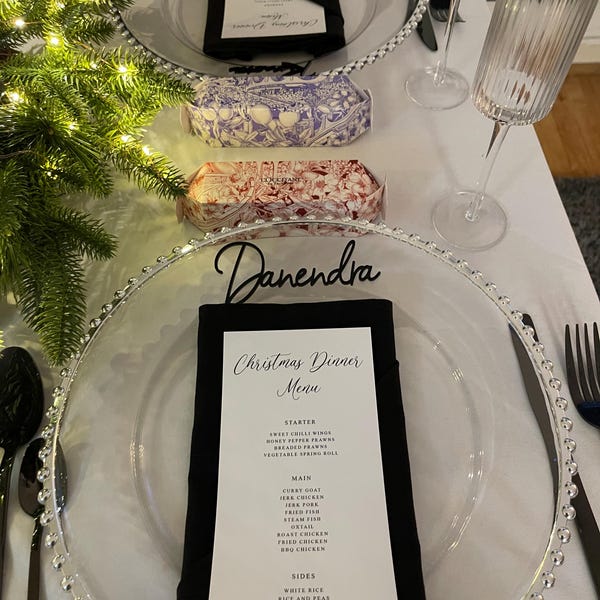 Personalised Wedding Place Names | Circle Place Names | Folded Place ...