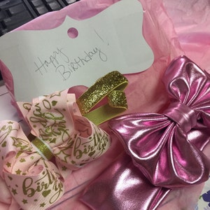 Birthday Bow....birthday Girl Hair Bow...birthday Girl | Etsy