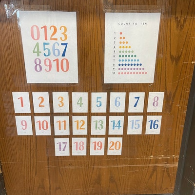 Number Flash Cards 1-100, Count to 100, Preschool Counting Flash Cards ...