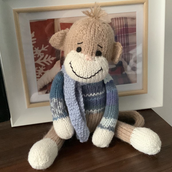 Cute Knitted Monkey DIY. Pattern in PDF Format. Amigurumi Animal ...