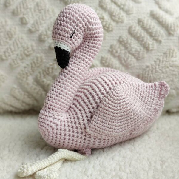 Flamingo Crochet Pattern, Easy to Follow Flamingo Amigurumi Pattern ...