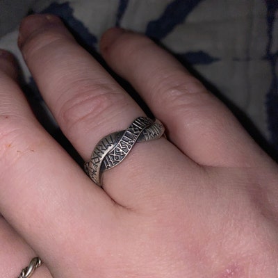 Sterling Silver Nordic Rune Ring, Rune Wedding Band, Magical Jewelry ...