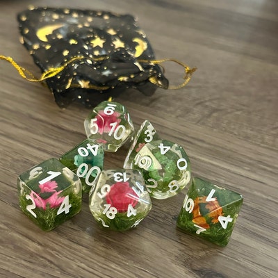 Moonlit Koi Fish Dnd Dice Set for Dungeons and Dragons D20 TTRPG ...