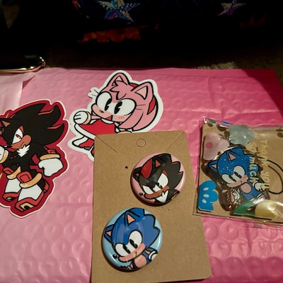 Chibi Sonic & Shadow 3 In. Vinyl Stickers - Etsy