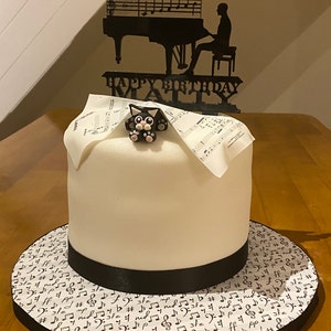 Personalised Acrylic Classical Music Conductor Orchestral Cake | Etsy