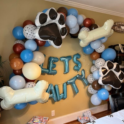 Dog Birthday Party Balloon Garland Kit Puppy Themed Party Decorations ...