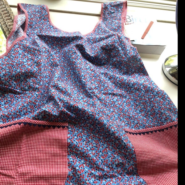 SALE Japanese Kappogi Apron Smock With 3/4 Sleeves and Elastic Cuffs ...