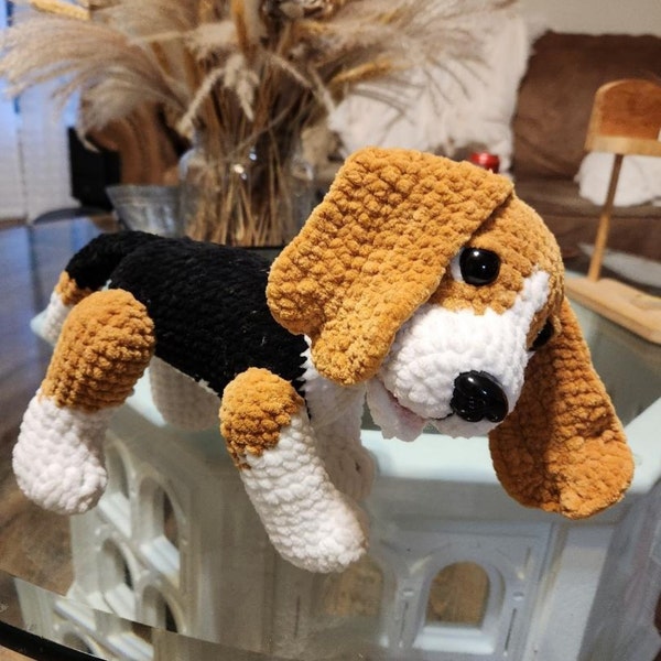 Crochet Beagle Dog Pattern, Stuffed Dog, Dog Toy, Plush Pattern ...