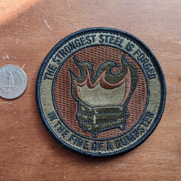 Dumpster Fire Morale Patch - Etsy