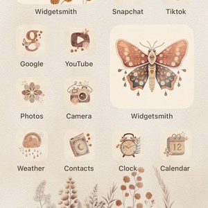 Ios 14 Theme Cottagecore Icons Ios App Icon Green iPhone - Etsy