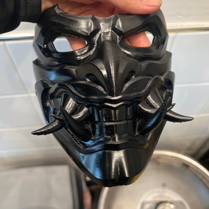 Oni Red Hood Mask oni Mask - Etsy