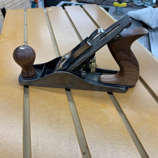 Hand Made Walnut Plane Tote & Knob for Stanley No 5 Thru 8, 605 Thru ...