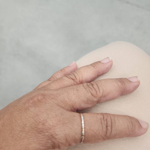 CUSTOM Morse Code Ring, Personalized Morse Code Ring, Any Word, Date ...