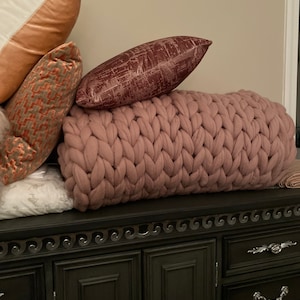 Chunky Rug Chunky Knit Carpet Giant Knit Throw Jumbo Knit | Etsy UK