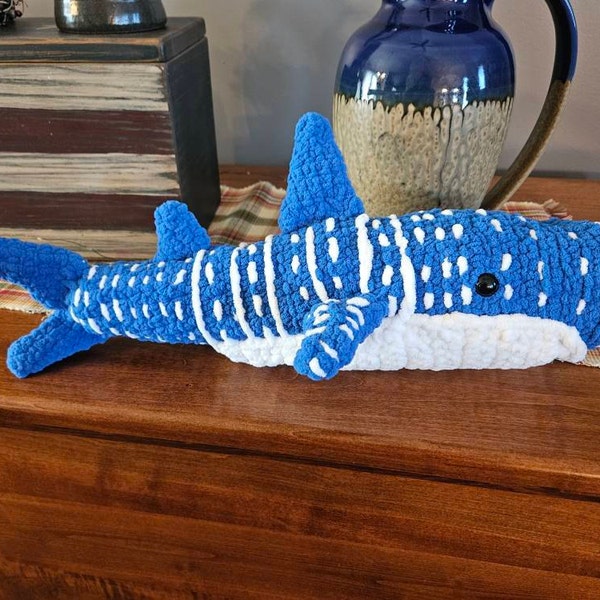 PATTERN: Winston the Whale Shark - Crochet Whale Shark Pattern ...