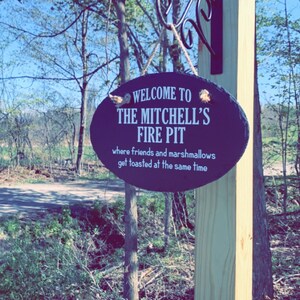 Slate Fire Pit Sign Custom Fire Pit Signs Patio Deck Backyard Decor - Etsy