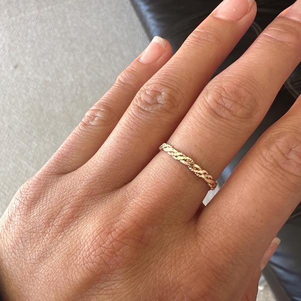 600-25 14K Yellow SOLID Gold Ring, Pattern Ring, Width2.5mm - Etsy