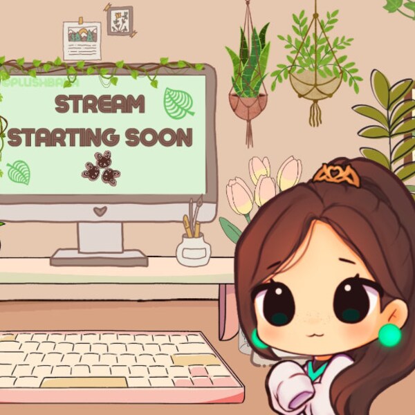 Cottagecore Animated 3in1 TWITCH OVERLAY SCREENS Streaming, Aesthetic ...