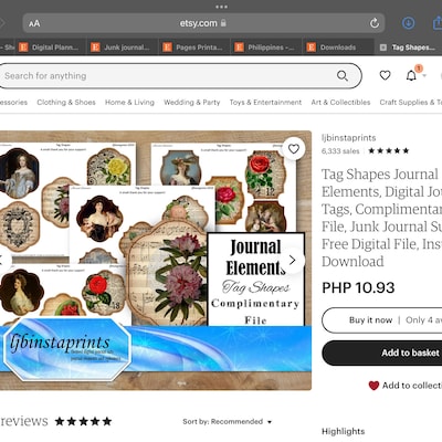 Journal Bookplate Bundle, Journal Page Elements, Bookplate Journal ...