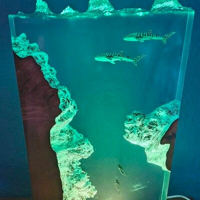 Wood Resin Lamp Avatar. Resin Art Lamps, Crystal Lamps, Best Gifts ...