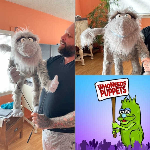 Professional Hand Puppet - Adorable Ghost - Muppet Style Character ...