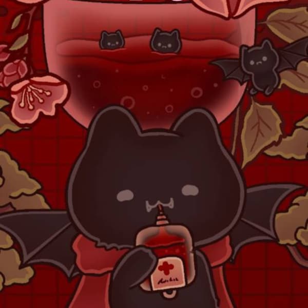 Bat Vampire App Icon Set: Kawaii Phone Theme and Widgets(ios/android ...