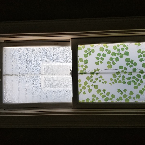 Pvc-free Leaf Privacy Window Film, Frosted Floral Window Film, Window ...