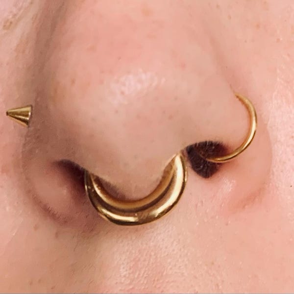 14K Solid Gold 2mm Clear CZ Nose Studs/nose Ring/nose Jewelry/nose ...