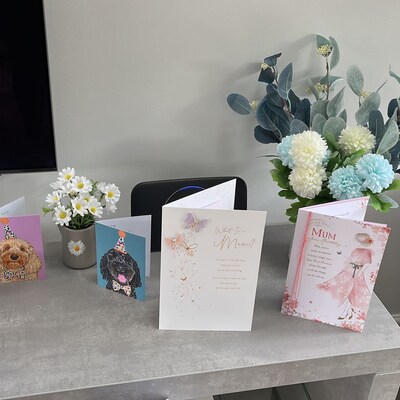 Red/golden Cockapoo Christmas Card - Etsy