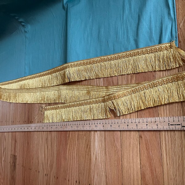 15 Mm Gold Metallic Braid Trim/chain Design on the Middle/ethnic Trim ...