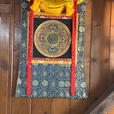 Beautiful Om Asta Mandala Thangka Handmade in Nepal - Etsy