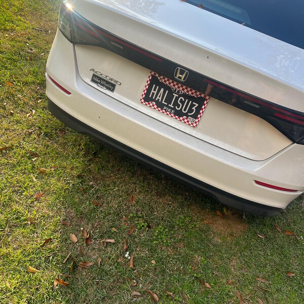 Cherry License Plate Frame, Realistic Cherries License Plate Cover ...