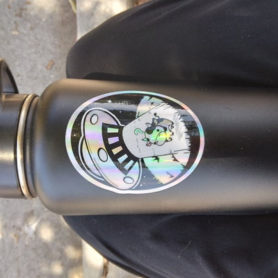 Adorable Alien Abduction Holographic 3 Inch Vinyl Sticker Kawaii Space ...