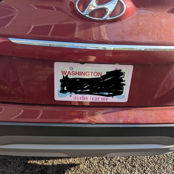 Black Getaway Car Front License Plate, Funny Vanity Plate, Cute Car ...