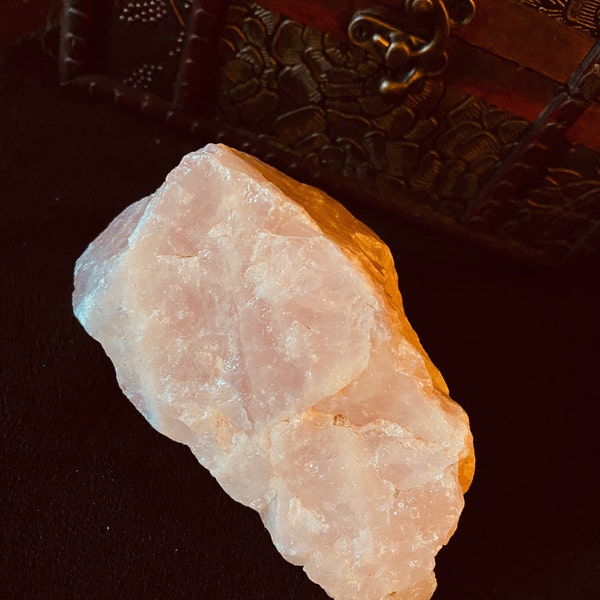 Raw Rose Quartz, Deep Pink Calming Rose Quartz, Energy Vibration of ...