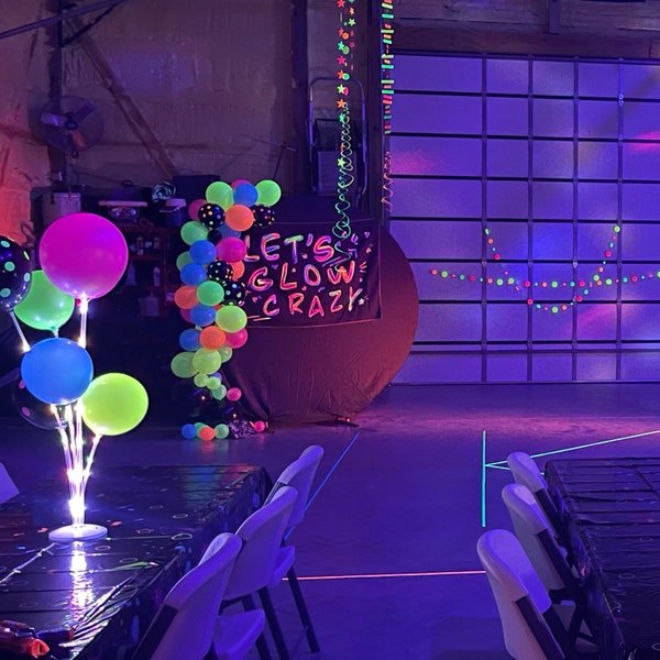 NEON Balloon Garland Kit | NEON Balloon Arch | Glow Party Decorations ...