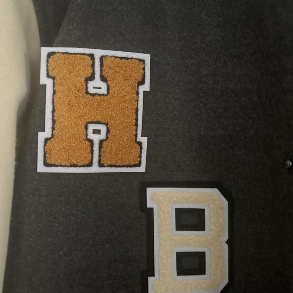 Red Old English Letter Patches Iron on / Sew Retro Alphabet Embroidery ...